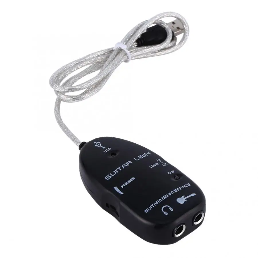 USB Guitar Link Guitar To USB Adapter Interface Cable Link Audio for PC ...