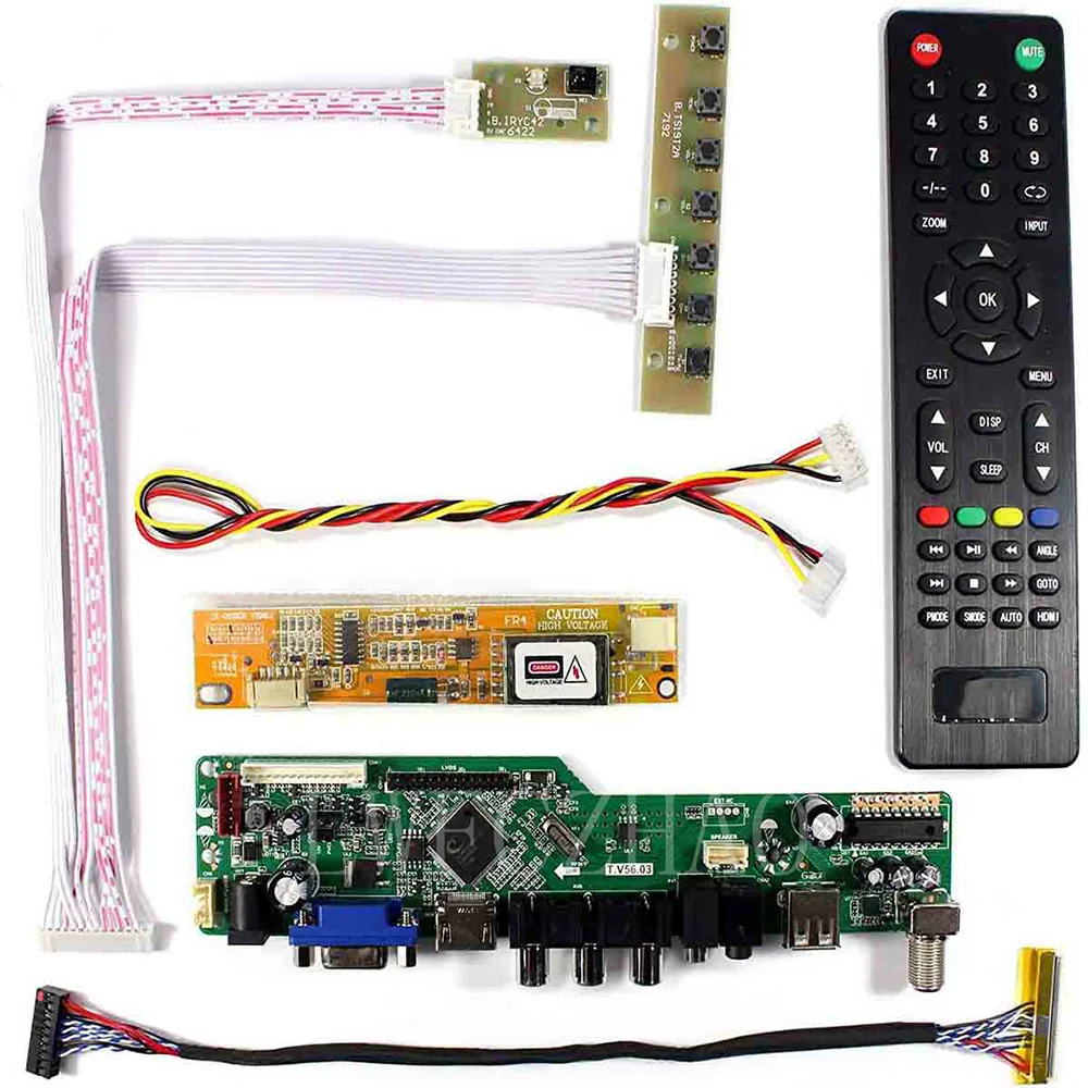 New monitor board Kit for LTN156AT01 TV+HDMI+VGA+AV+USB LCD LED screen ...