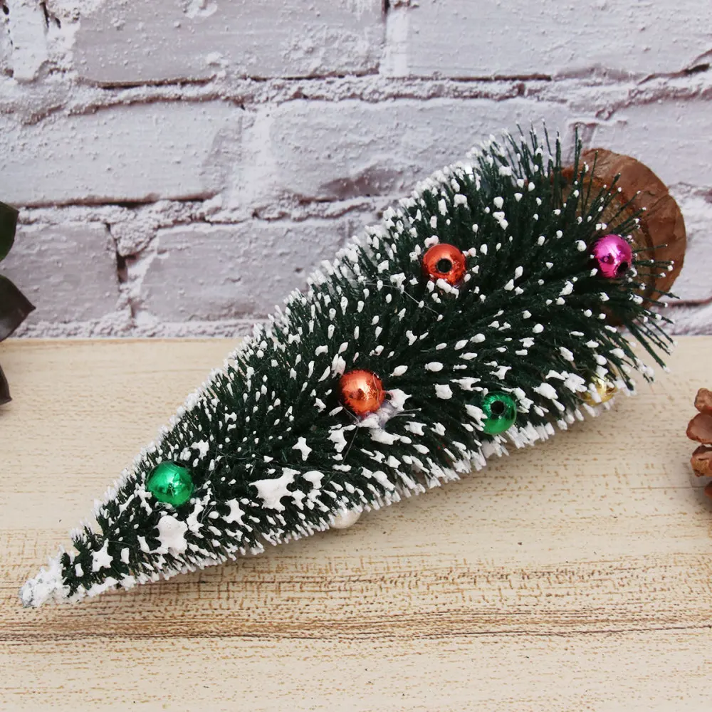 Z 20cm Colorful Bead Pine Desktop Christmas Trees Ornament For Home ...