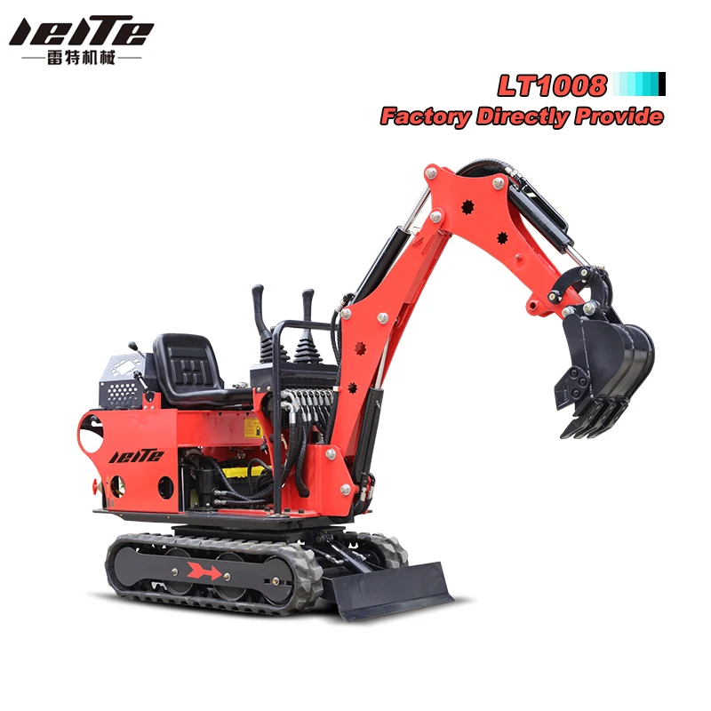 중국 LEITE 브랜드 LT1008 미니 굴착기 유압 800 Kg 마이크로 미니 배거 크롤러 소형 굴착기 EX 공장 가격 무료 ...