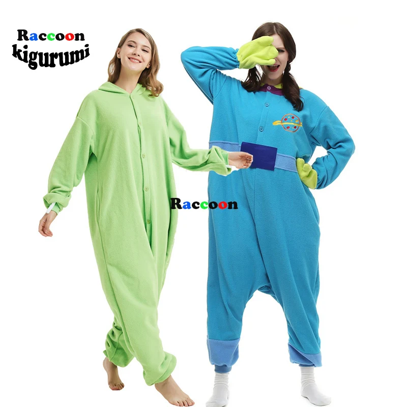 Men-Alien-Onesie-Pajamas-Cartoon-Animal-Eye-Monster-Warm-Sleepwear-Boy ...
