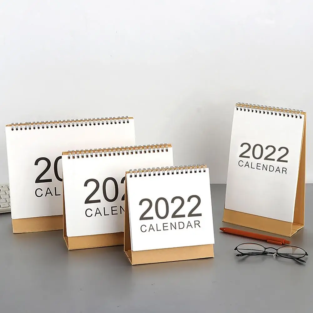 2022 Mini Desk Calendar Desk Decoration Stationery Desktop Calendar ...