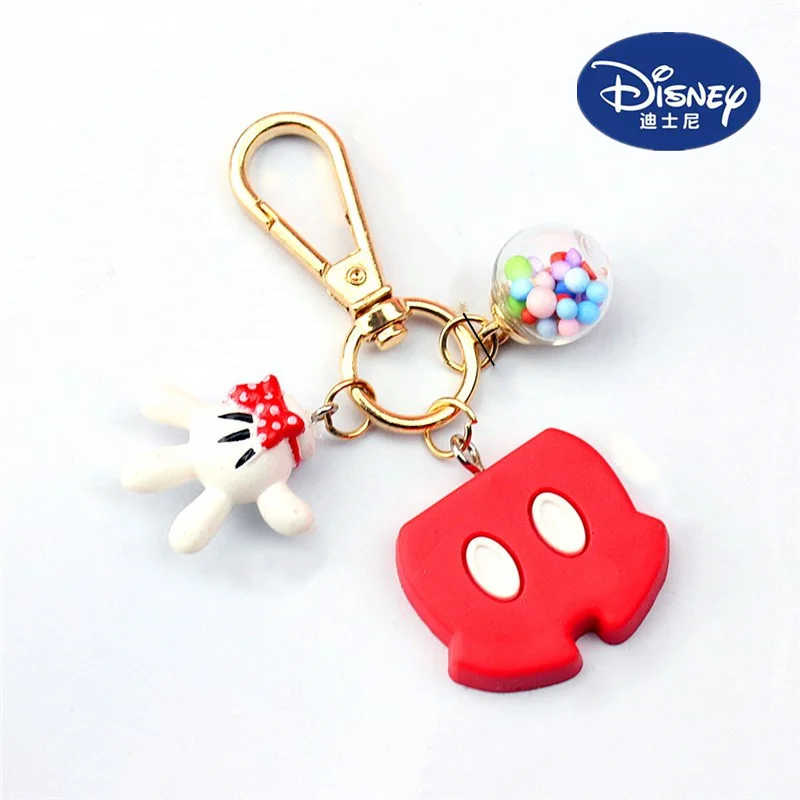 Disney Anime Figure Mickey Mouse Keychain Toy Kawaii Mickey Minnie Palm ...