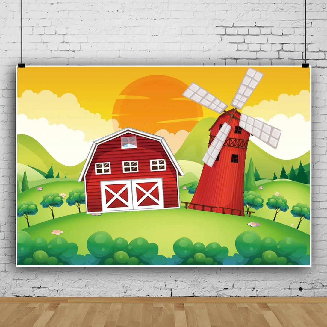 Cartoon Farm Windmill