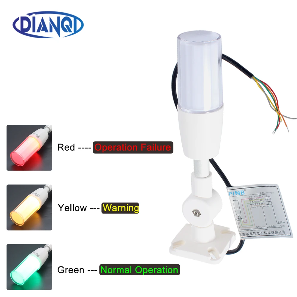 New-LED-Three-Color-Signal-Indicator-Lamp-DC-24V-3-Color-in-1-layer ...