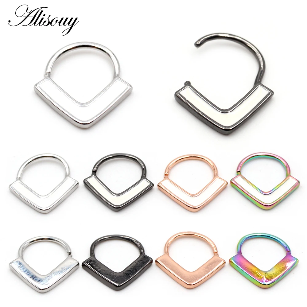 Nostril Septum Piercing Rings | Copper Body Piercing Jewelry | Clicker ...