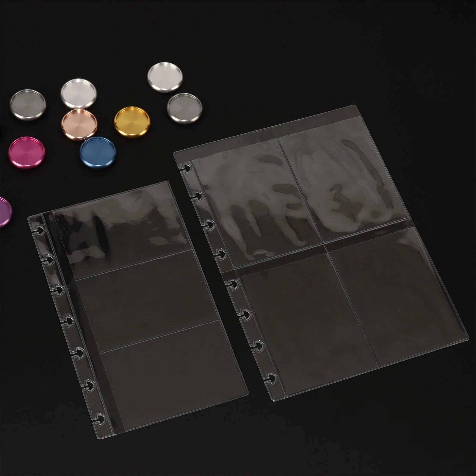 10pcs A5/a6 Disc Bound Pocket Sleeves Clear Cardholders For Discbound ...