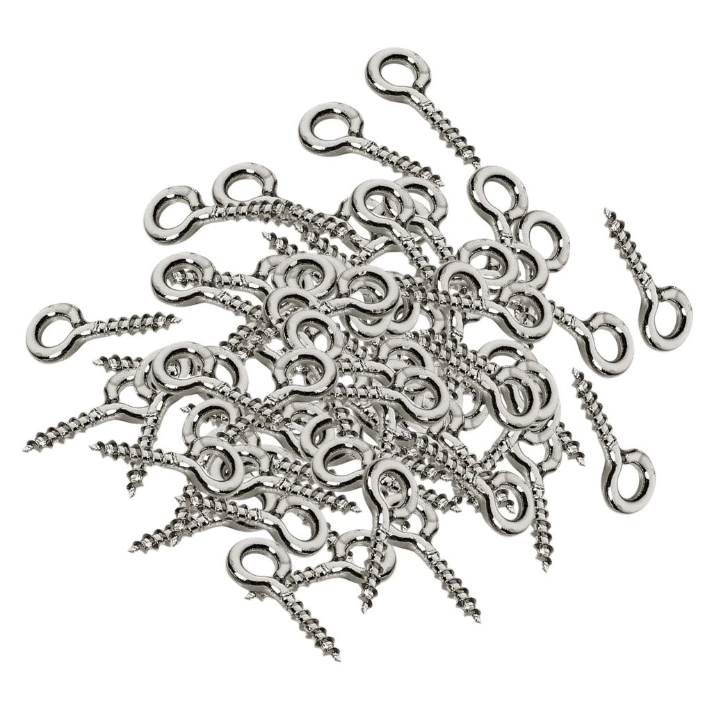 AIGUILLE A COUDRE,--Œillets vis en K blanc, 200 pièces, épingles à œil ...