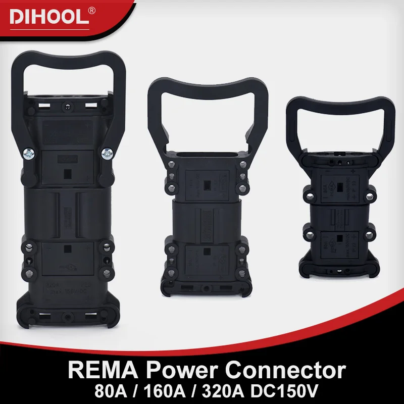 REMA Battery Connectors DC 150V 80A 160A 320A Forklift Power Connector ...