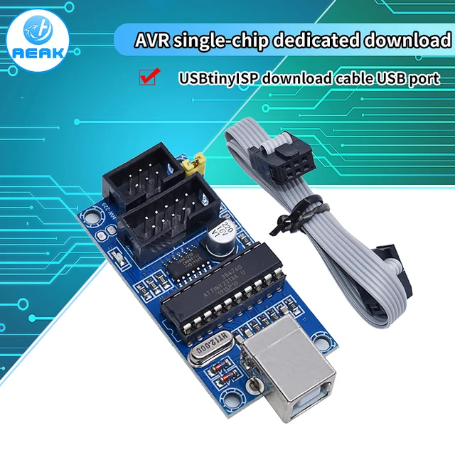 USBTiny USBtinyISP AVR ISP 프로그래머 부트로더 Meag2560 uno r3 6 핀 프로그래밍 케이블 - OnePicks