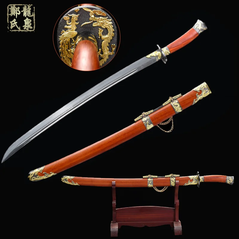Fully Handmade Real Chinese Qing Dynasty Sword Qing Dao With Scabbard ...