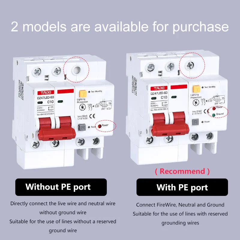 RCBO 16A 30mA Two Pole China 300mA RCBO, RCBO 10A, 50% OFF