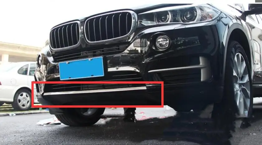 Steel Chrome Front Bumper Protector Strip Cover Trim Fit for BMW X5 F15 ...