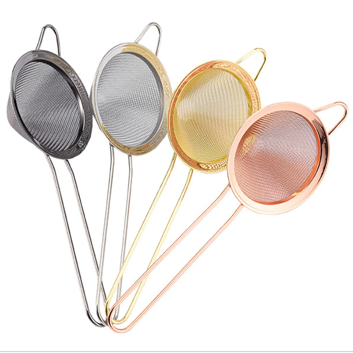 Stainless Steel Mesh Strainer Fine Tea Strainer With Long Handle ...