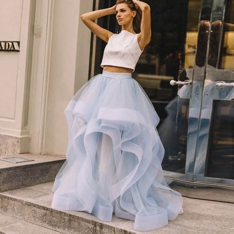 Light Blue Long Skirt