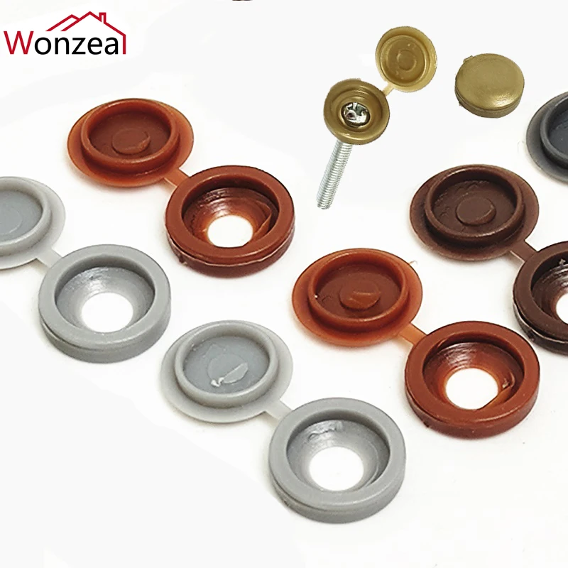 50pcs Plastic Screw Cap Self Tapping Nails Cover Fold Universal Car ...