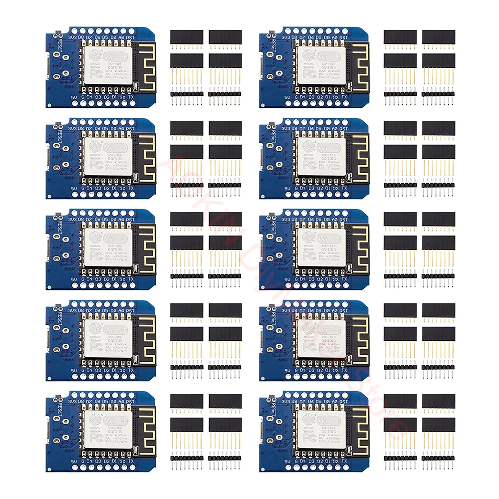 10pcs-ESP8266-ESP-12F-NodeMcu-Mini-D1-Module-WeMos-Lua-WiFi-Internet ...