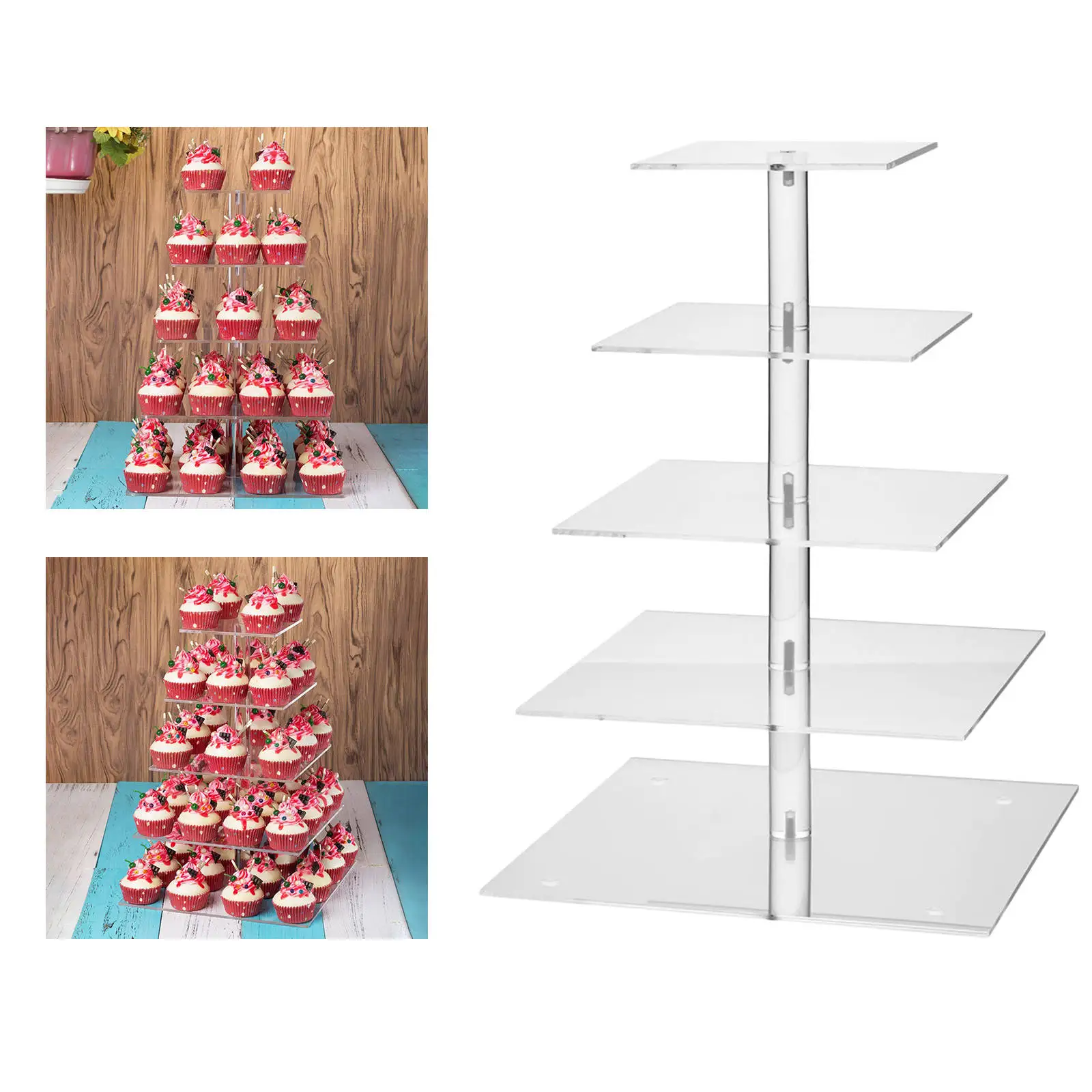 Présentoir À Gâteaux En Acrylique, Présentoir Pour Cupcakes, Pâtisserie ...