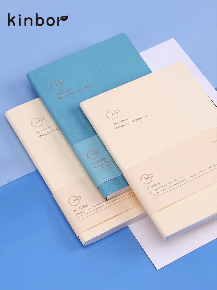 Kinbor-A5-Notebook-Self-filling-Undated-Agenda-Timeline-Annual-Calendar ...