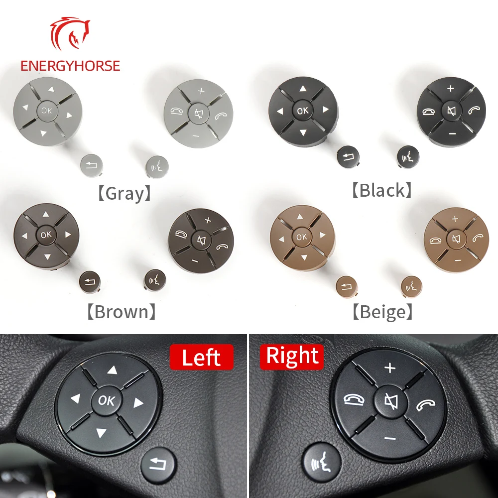 Left-Right-Car-Steering-Wheel-Switch-Control-Button-Cover-Trim-For ...