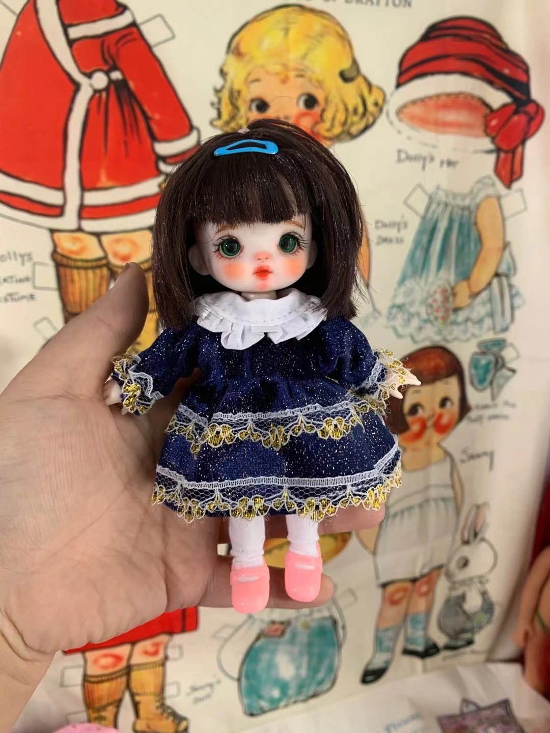 17cm Mini Bjd Dolls Cute Makeup Princess Fashion Clothes With Shoes ...