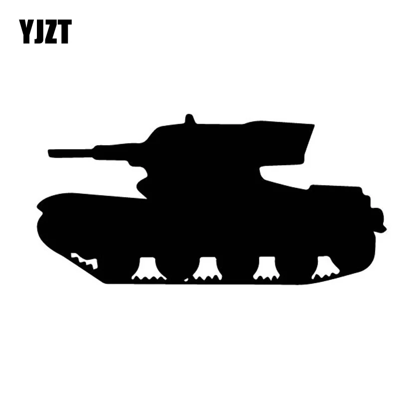 YJZT 15.1CM*7.5CM Cool Hell Buggy Tank Shadow Dazzling Vinyl Decal ...
