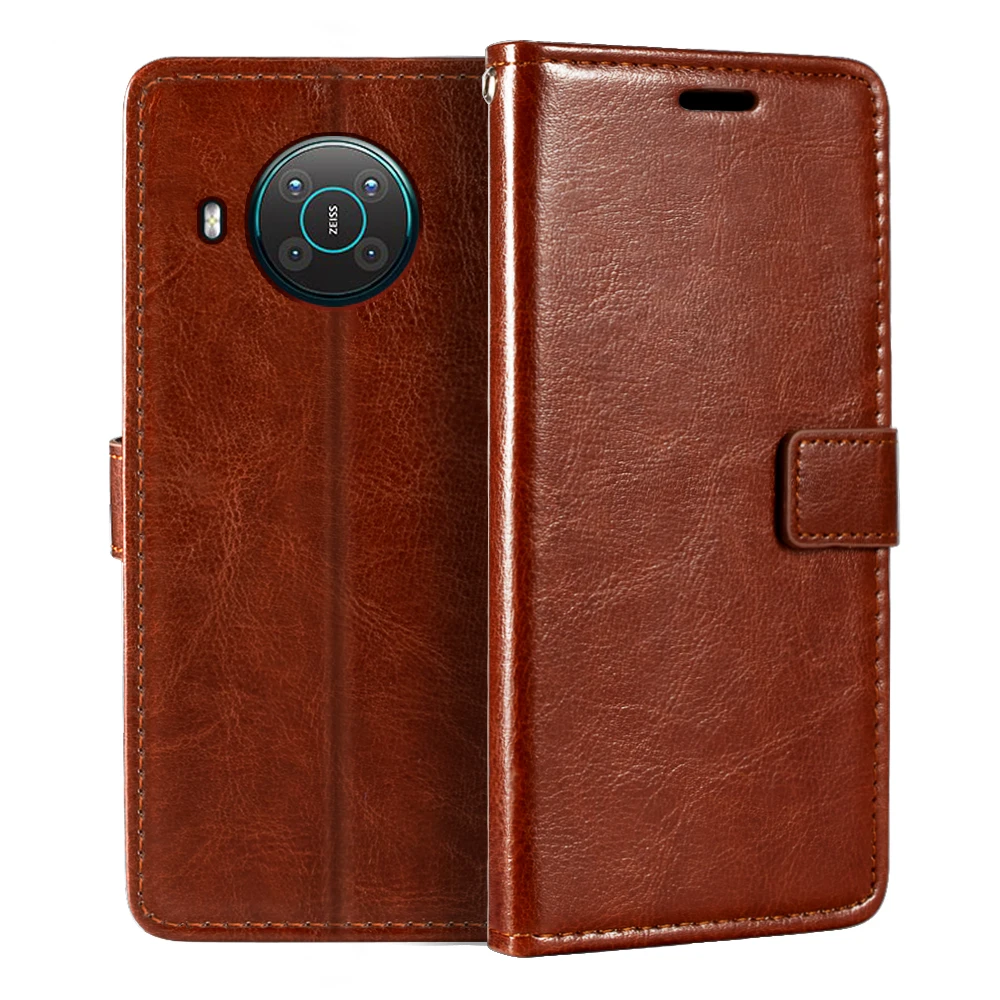 Case For Nokia X10 Wallet Premium Pu Leather Magnetic Flip Case Cover ...