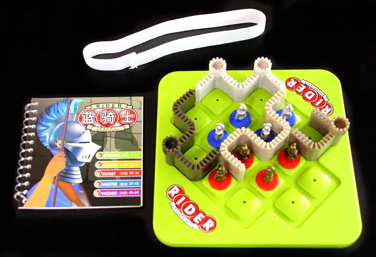 Blue knight Kids Toys Smart Family Board Games 60 Challenge Solution IQ ...