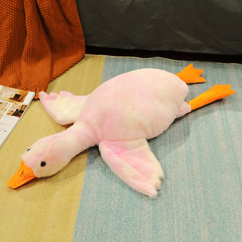 50-190cm Big Goose Plush Toy Kawaii New Style Colorful Huge Duck Pillow ...