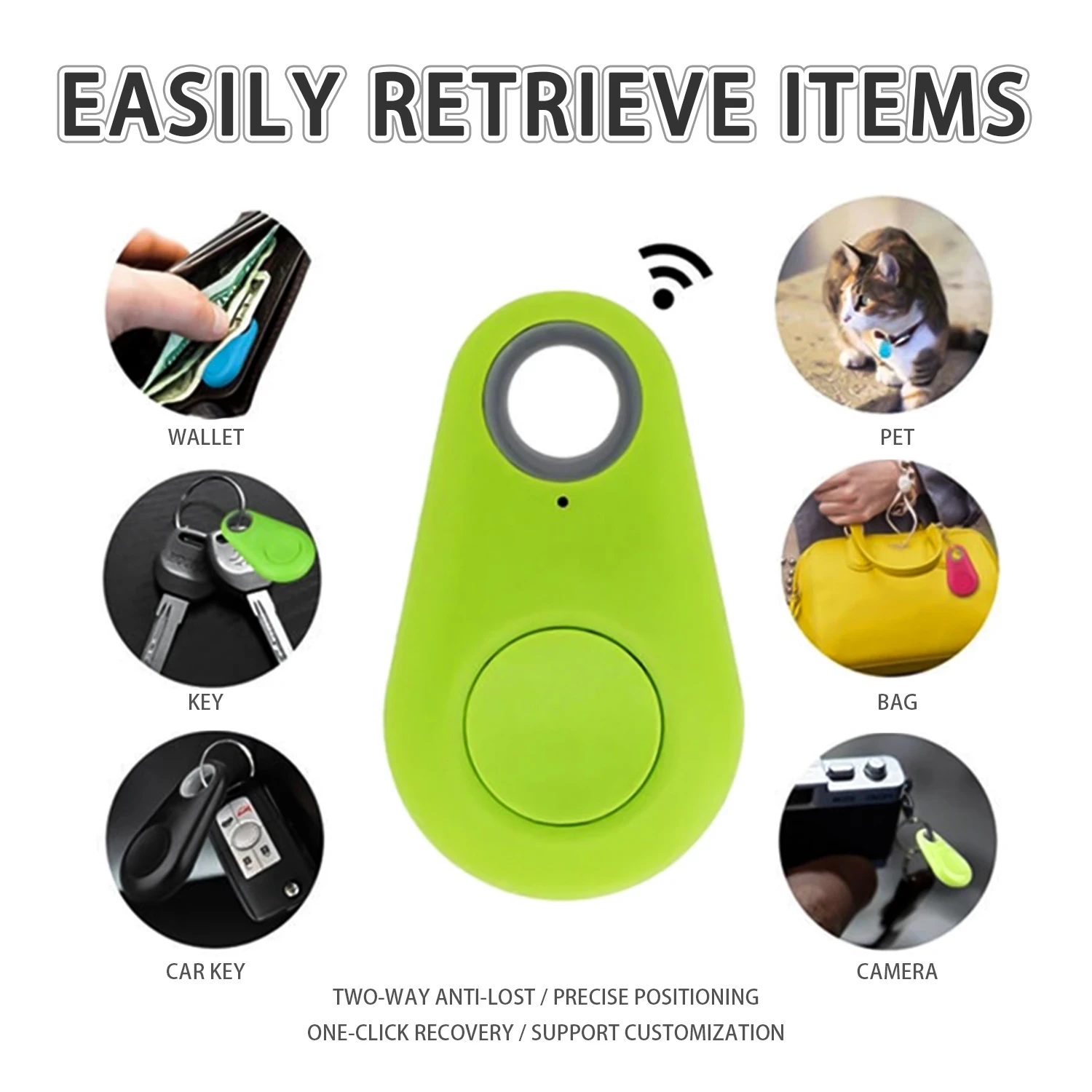 Mini Anti-lost Device Water Drop Bluetooth Tracker Device Breakpoint ...