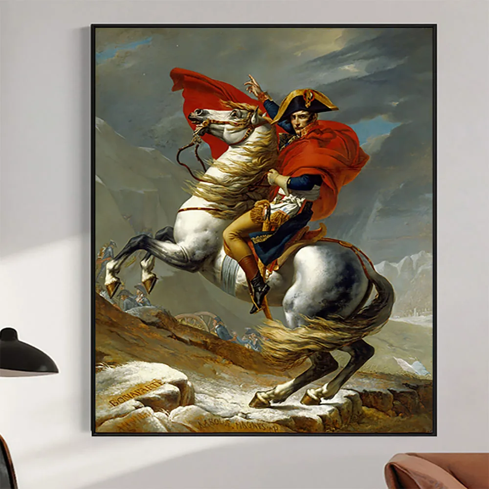 Napoleon Bonaparte On Horse Painting