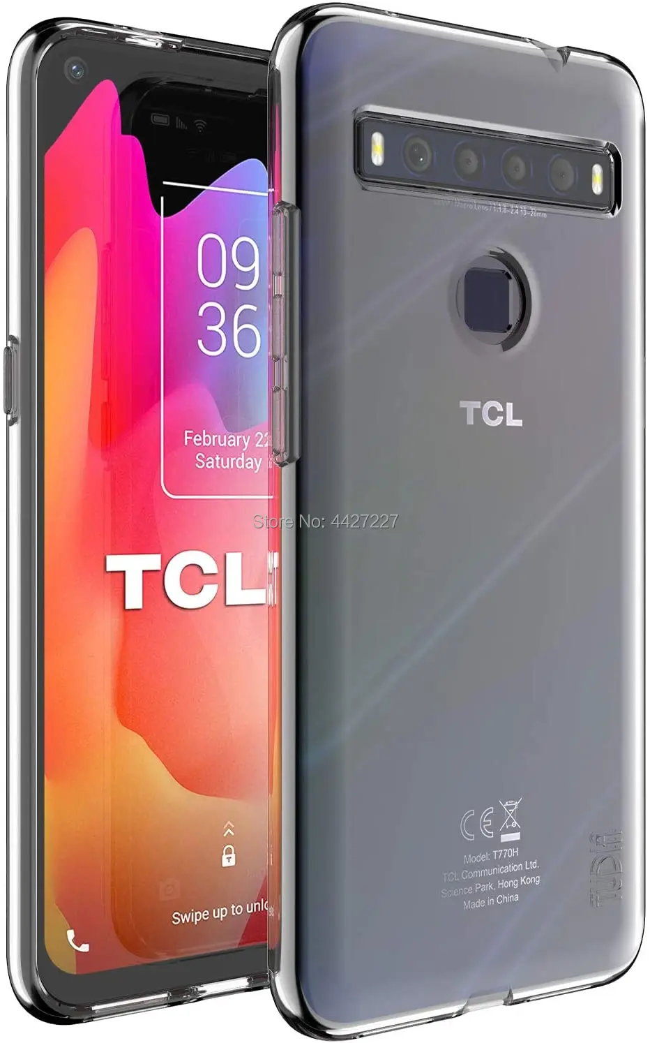 Tcl 10l Case 6.53"luxury Soft Clear Slim Phone Cover Coque For Tcl 10l ...