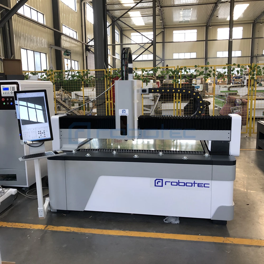 Robotec Cnc Steel Laser Cutting Machine Metal 1000w Fiber Laser Cutting ...