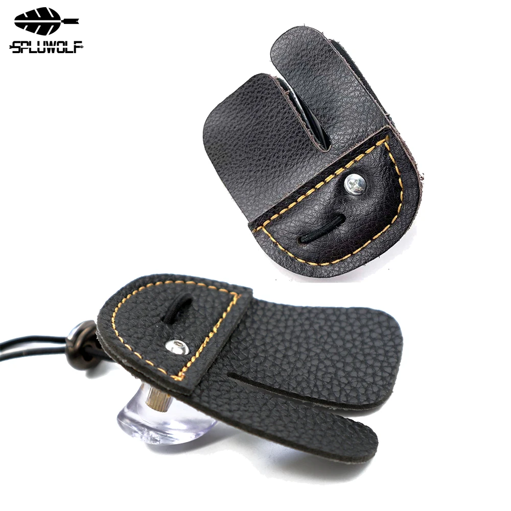 Double-leather-Archery-Finger-Guard-Cowhide-Hand-Finger-Protector-for ...