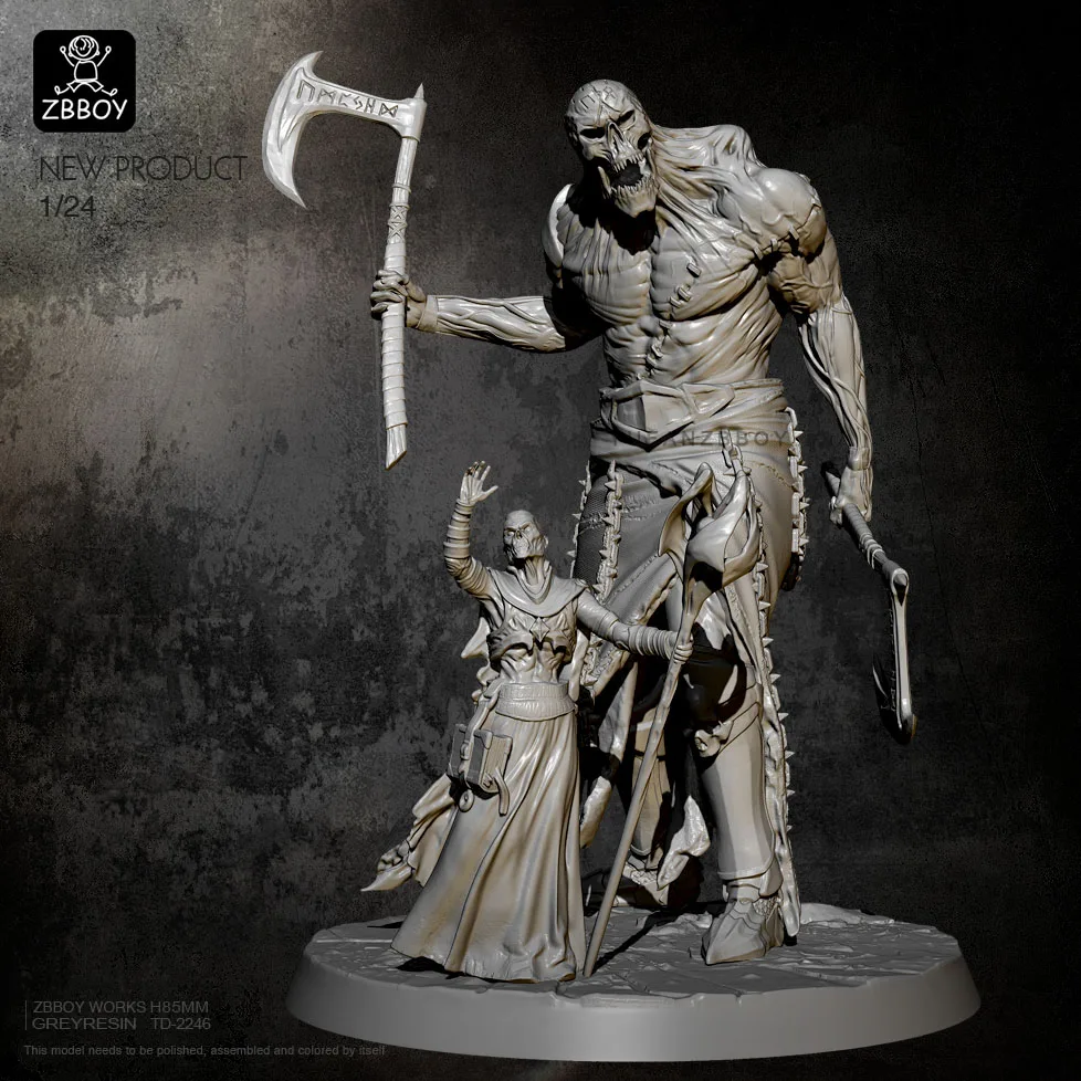 85mm-Resin-Figure-Kits-Wizards-and-Cursed-Monsters-Model-Self-assembled ...