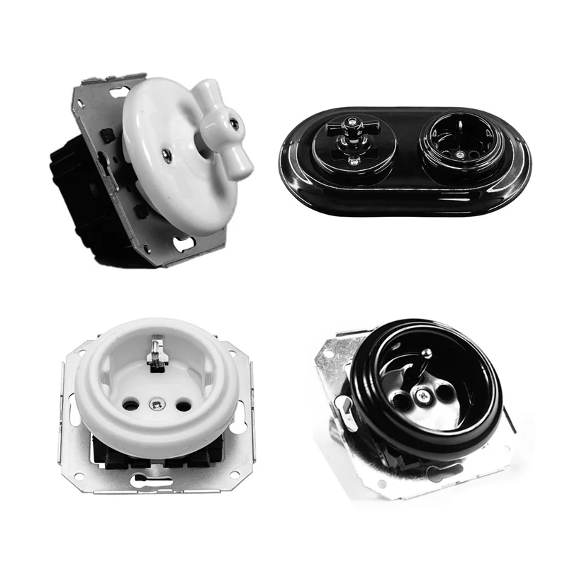 European-Electrical-Switch-Flush-Mounted-Porcelain-Modern-Wall ...