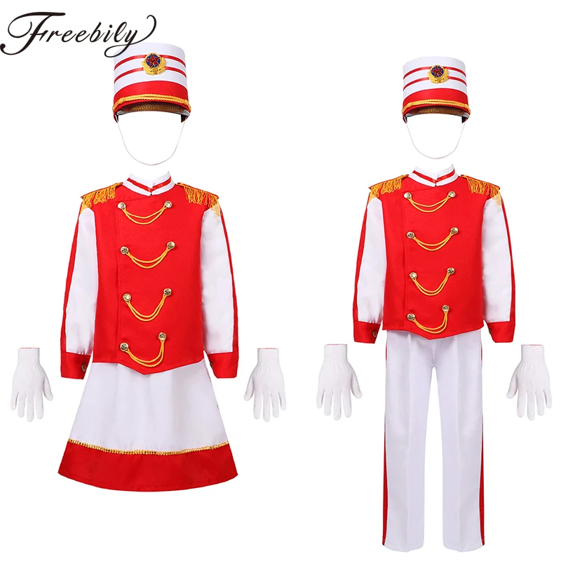 Kid British Royal Guard Costume Queen's Guard Uniform Halloween Cosplay ...