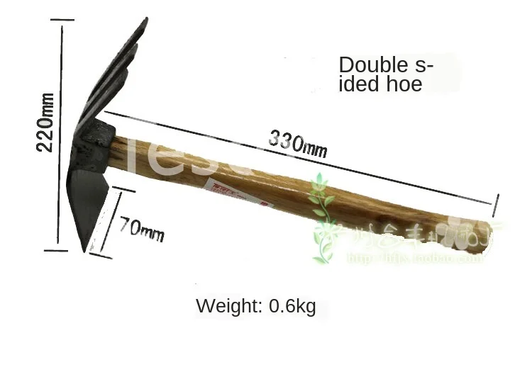 Pickaxe hoe double sided wide hoe cauliflower season double sided small ...