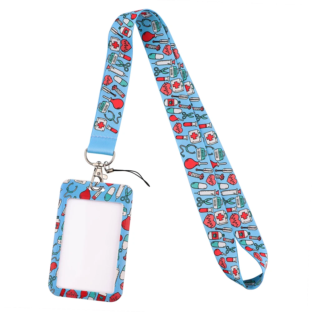 YL993 Doctor Nurse Medical Treatment Neck Strap Lanyards Badge Holder ...