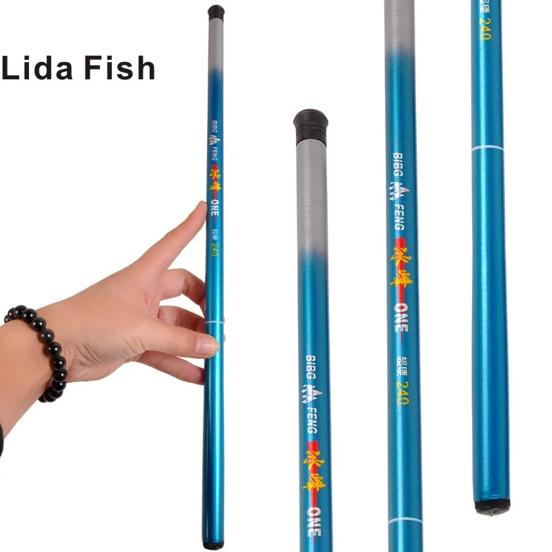 Lida Fish caña de pescar de sección corta, caña de pescar de sección ...