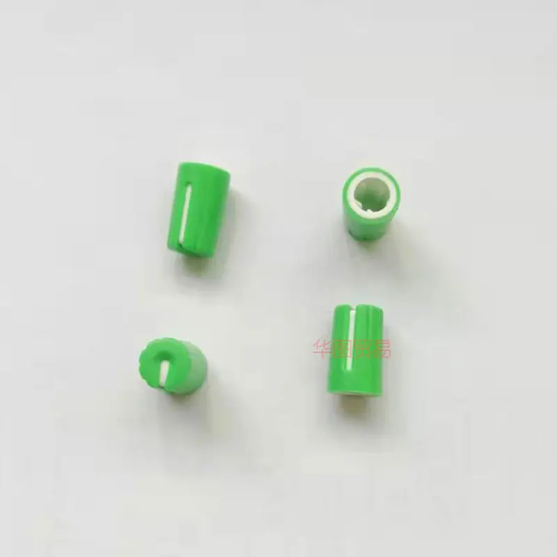 10pcs-270-degree-D-axis-D-hole-green-half-shaft-potentiometer-knob-cap ...