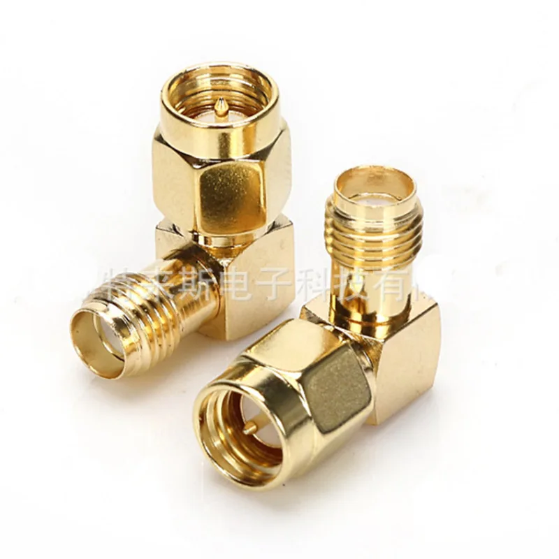 2pcs Sma To Sma Connector 90 Degree Right Angle Sma Male To Female ...