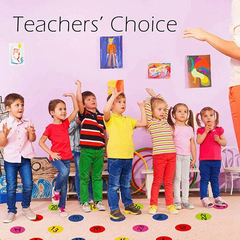 24 шт 4 дюйма ковер маркеры сидячие точки напольные пятна с цифрами для ...