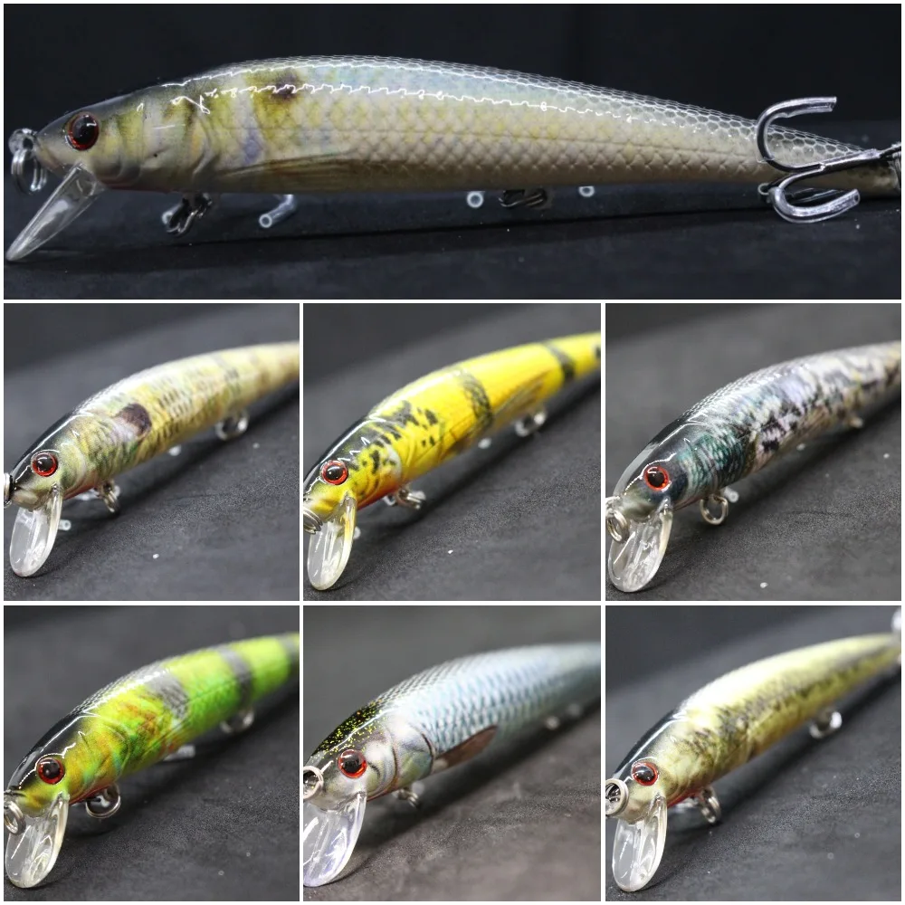 Hooks Jerkbait | Fishing Lure | Bait - 12cm 19g Lifelike 48 Colors ...