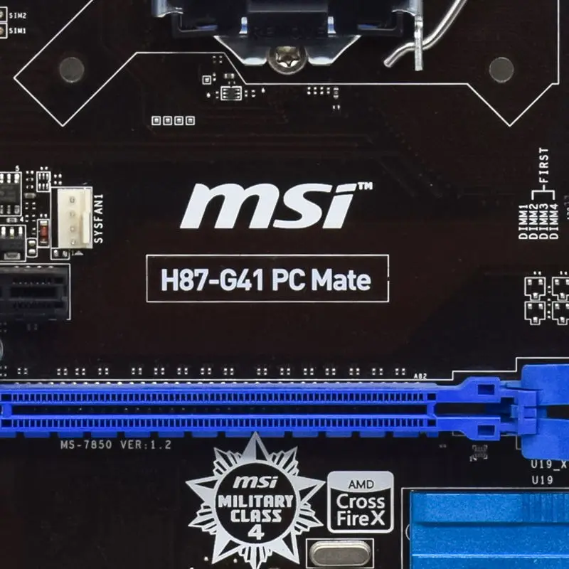 MSI H87-G41 PC Mate LGA 1150 Intel H87 Desktop PC Motherboard DDR3 32GB ...
