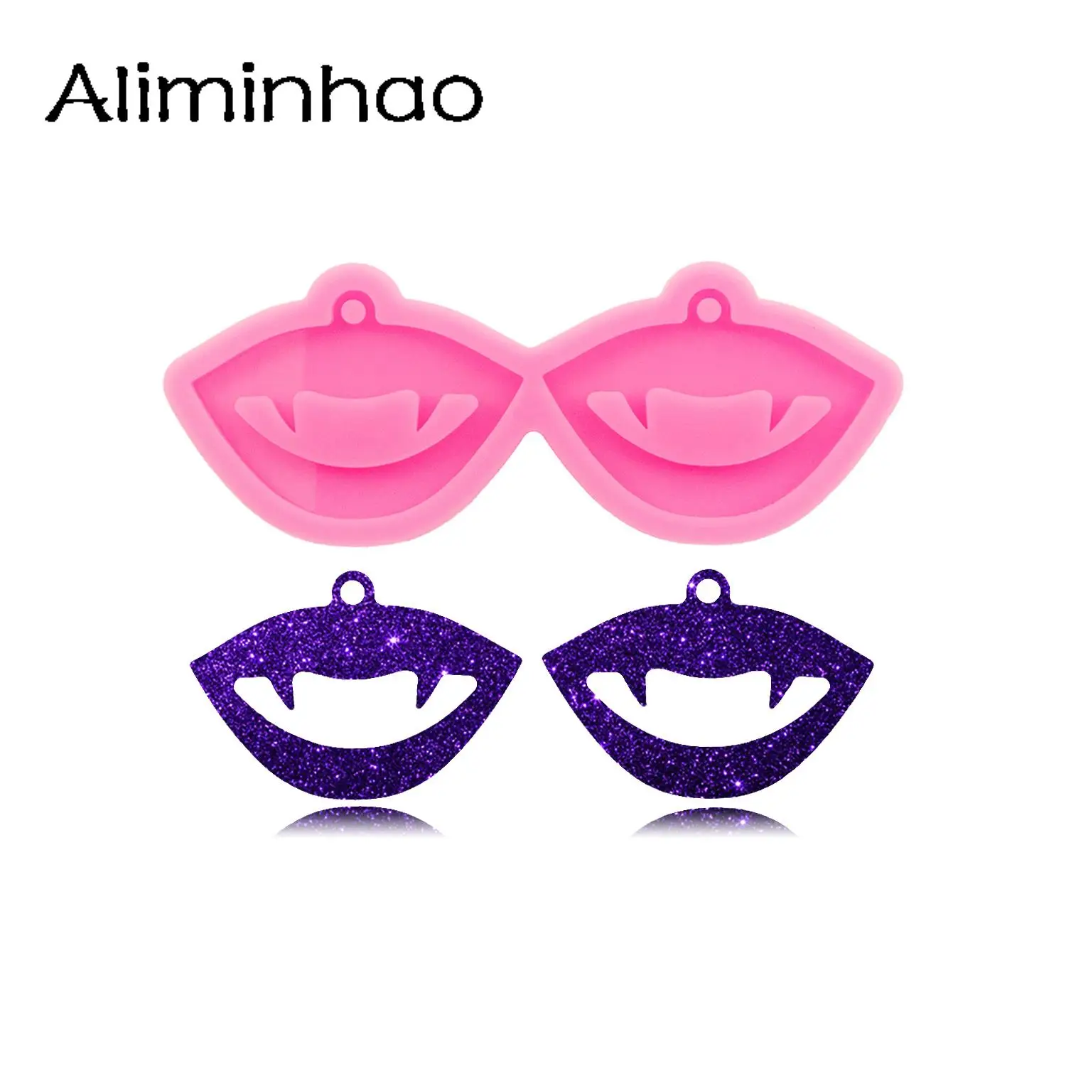 DY1407-Shiny-Halloween-Vampire-Teeth-Silicone-Molds-Crafting-Epoxy ...