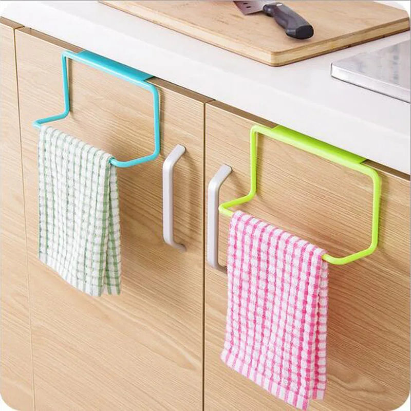 1Pc Over Door Hanger Kitchen Cleaning Cloth Storage Holder Rack ...