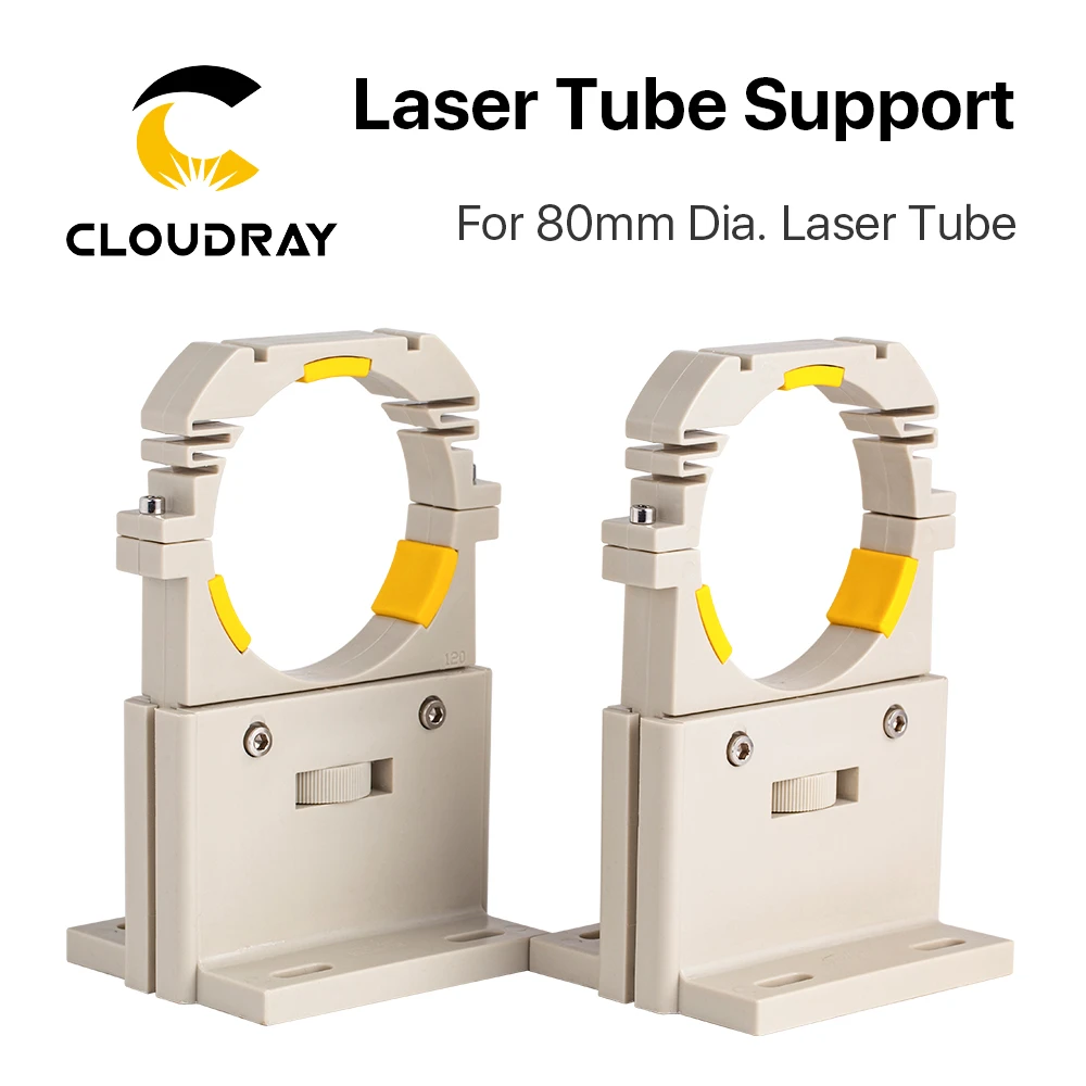 Cloudray Co2 Laser Tube Holder Support Mount Flexible Plastic Diameter 80mm for 75 180W Laser ...