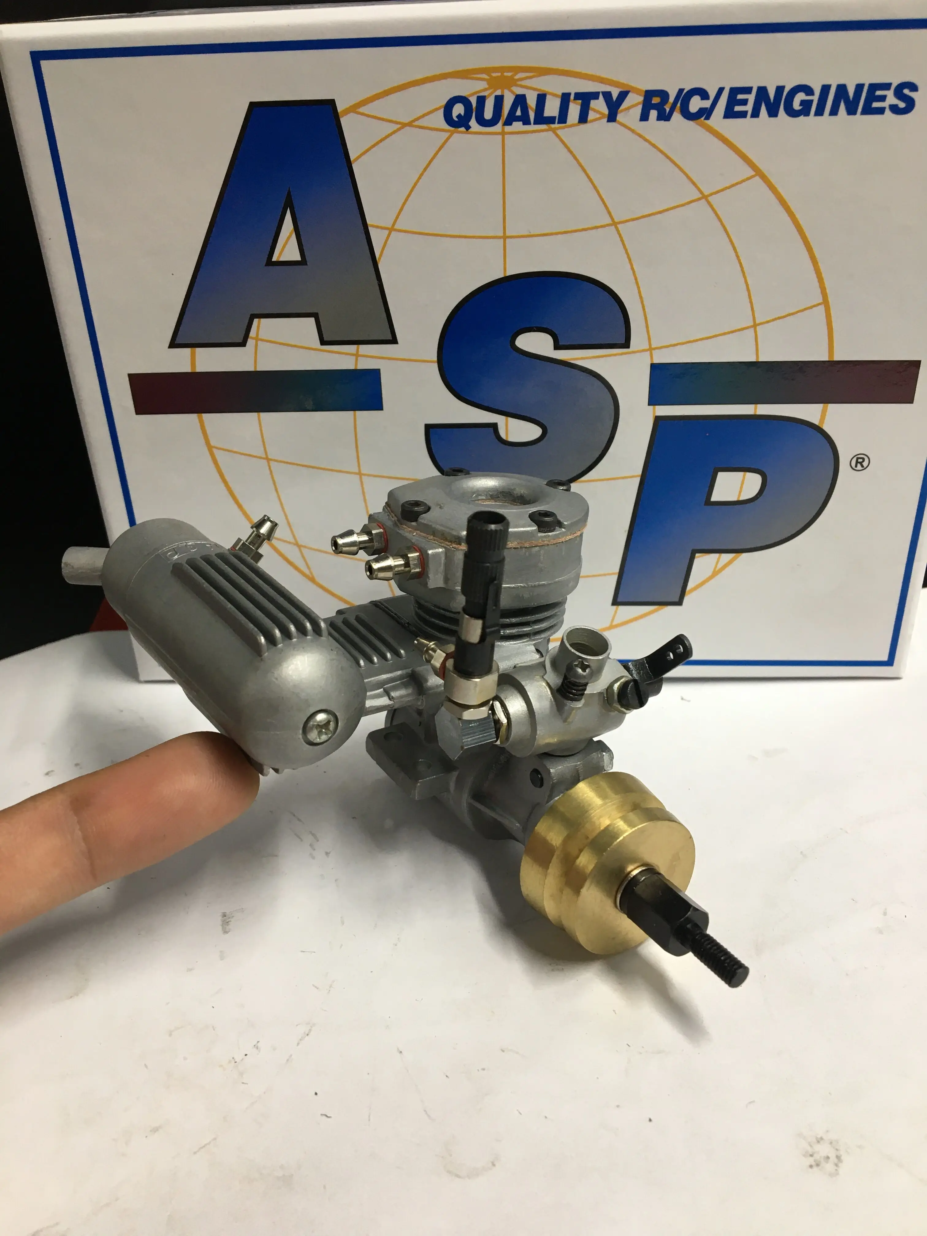 15MX ASP-2.5CC 2-Stroke Glow Engine with Muffler for Nitro RC Boats 72P ...