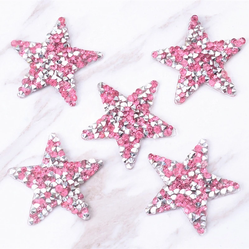Estrela motivos 10 pçs diy diamante remendo hotfix strass transferência ...